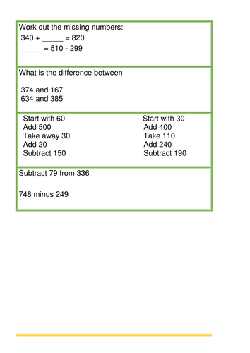 Mastery in maths - year 5 mental subtraction fluency, reasoning and ...