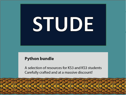 Python KS3 lesson bundle | Teaching Resources Python KS3 lesson bundle | Teaching Resources