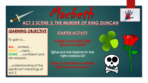 Macbeth: Act 2 Scene 2 - The Murder of King Duncan! | Teaching Resources