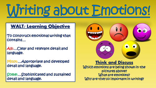 Writing about Emotions! | Teaching Resources