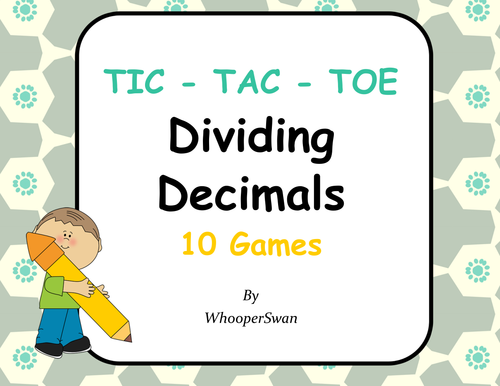 Dividing Decimals Tic-Tac-Toe | Teaching Resources