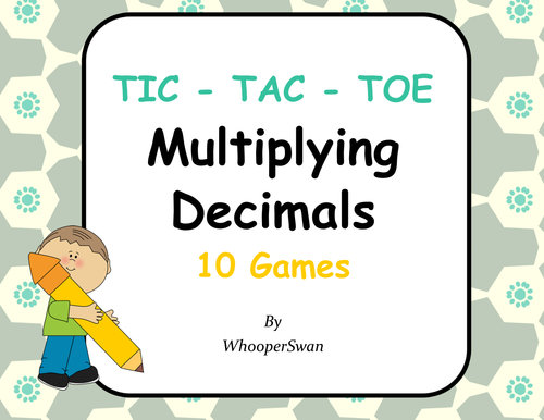 Multiplying Decimals Tic-Tac-Toe | Teaching Resources