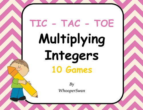 Multiplying Integers Tic-Tac-Toe | Teaching Resources