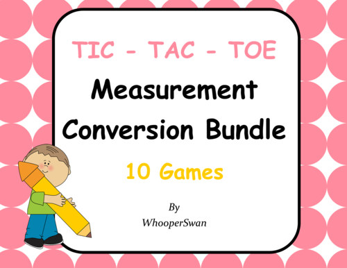 Measurement Conversions Tic-Tac-Toe Bundle | Teaching Resources