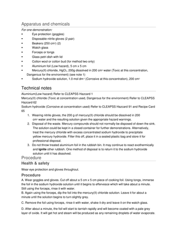 New AQA GCSE Chemistry Specification 8462 Lessons for 4.10 Using ...