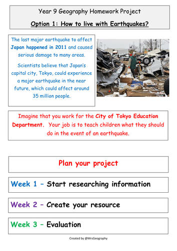 Primary natural hazards teaching resources: Earthquakes | TES