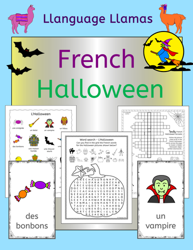 French Halloween Vocabulary Activities, Puzzles and Games by ...
