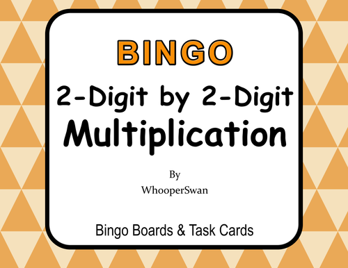 2-Digit by 2-Digit Multiplication BINGO and Task Cards | Teaching Resources
