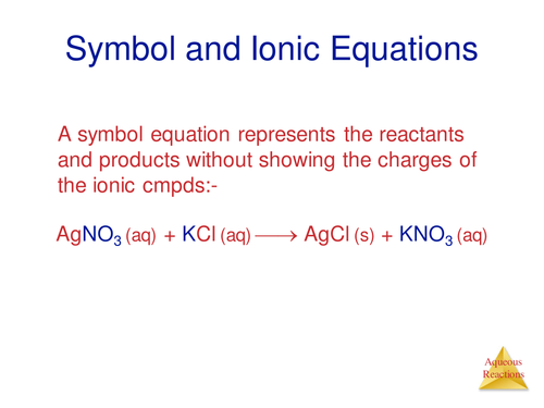 GCSE Ionic equations | Teaching Resources