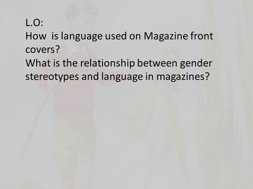 OCR GCSE Media Studies Gender B324 | Teaching Resources OCR GCSE Media Studies Gender B324 | Teaching Resources