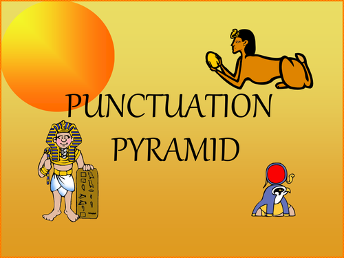 punctuation pyramid | Teaching Resources