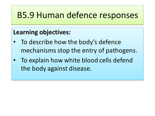 Human defence reponses - Communicable diseases new AQA | Teaching Resources