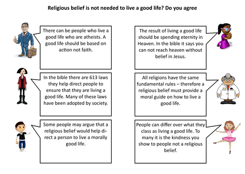 Religious belief is not needed to live a good life - ideas mat ...