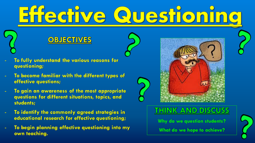 Effective Questioning CPD Session! | Teaching Resources Effective Questioning CPD Session! | Teaching Resources