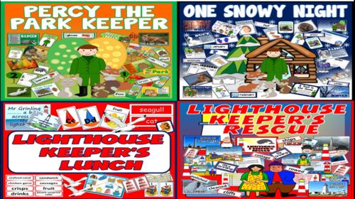 *STORY BUNDLE* PERCY THE PARK KEEPER, ONE SNOWY NIGHT, LIGHTHOUSE ...