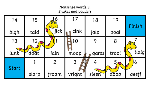 Alien words snakes and ladders by jennywren83 - Teaching Resources - Tes