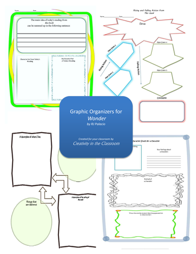 Graphic Organizers for Wonder | Teaching Resources