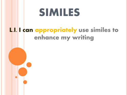 Similes: KS2 | Teaching Resources