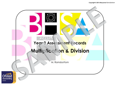 Assessment Grids - Year 3 Multiplication and Division | Teaching Resources