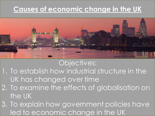 The Changing Economic World- Causes of economic change in the UK ...