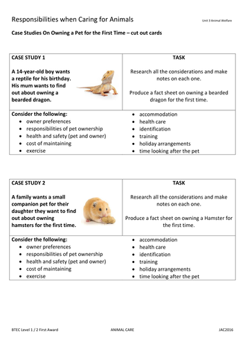 Gnomes' BTEC Animal Care - Teaching Resources - TES