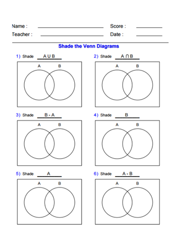 Venn Diagram | Teaching Resources Venn Diagram | Teaching Resources