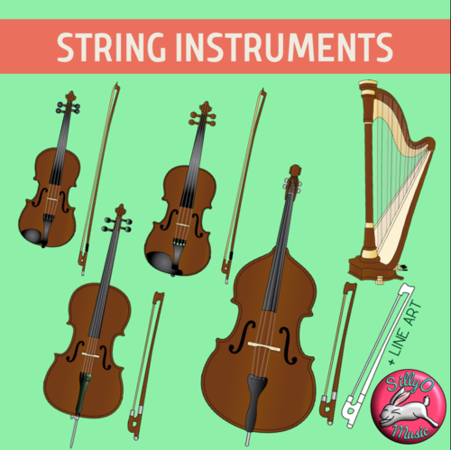 String Orchestra Instruments Clipart