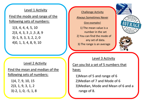 Differentiated Averages Starter with Problem Solving | Teaching Resources Differentiated Averages Starter with Problem Solving | Teaching Resources
