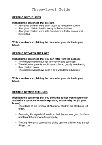 Protest Poetry - analysing poems about The Stolen Generations by lrigb4 ...