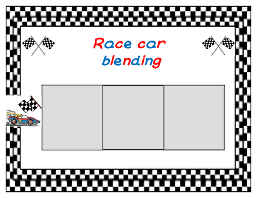 Race car blending game - CVC words | Teaching Resources