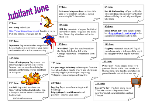 June - early finishers | Teaching Resources