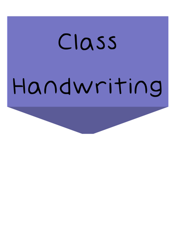 Handwriting Class Display Chart / Traffic Light System | Teaching Resources