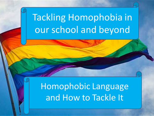 Experiences of Homophobia: Dealing with homophobic language | Teaching ...
