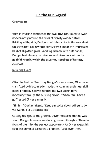 Oliver Twist modelled extended writing | Teaching Resources