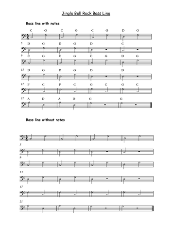 Christmas Music - Jingle Bell Rock Differentiated Resources | Teaching ...