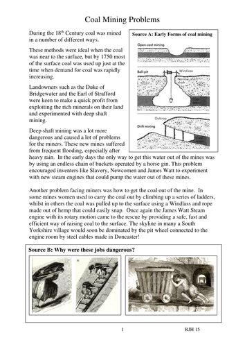 Industrial Revolution: Coal Mining | Teaching Resources