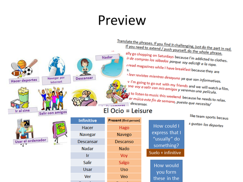 El ocio / Pasatiempos / Hobbies | Teaching Resources