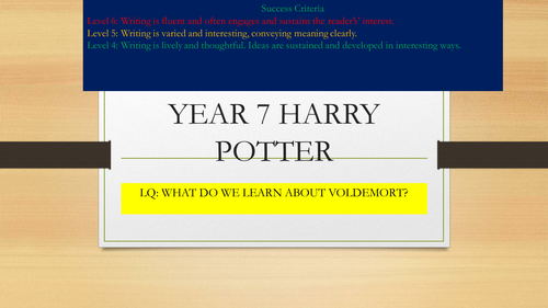 Harry Potter Year 7 Lessons | Teaching Resources