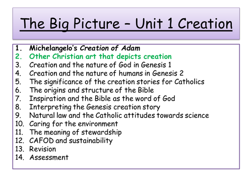 Christian art that depicts creation | Teaching Resources