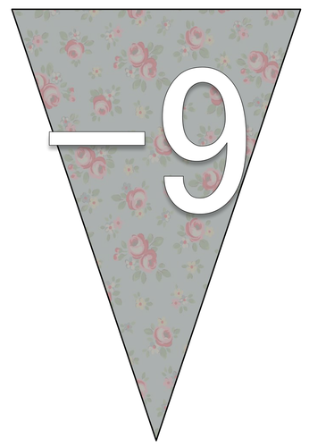 Number Line Bunting - -9 to 9 | Teaching Resources