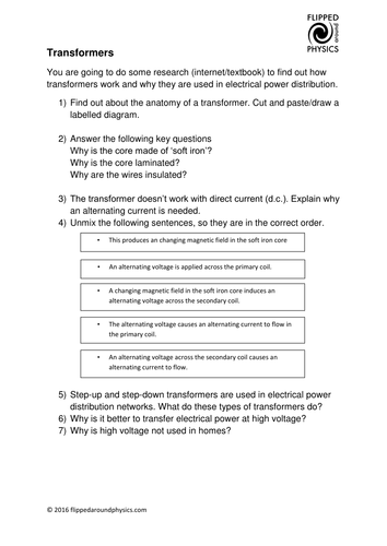 Transformers - research | Teaching Resources