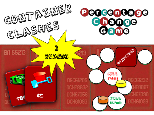 Percentage Change Board Game | Teaching Resources