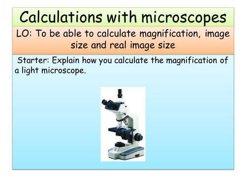 Using microscopes, AQA triple Biology | Teaching Resources Using microscopes, AQA triple Biology | Teaching Resources