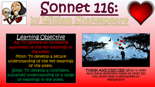 Sonnet 116 - William Shakespeare - Love and Relationships Poetry ...