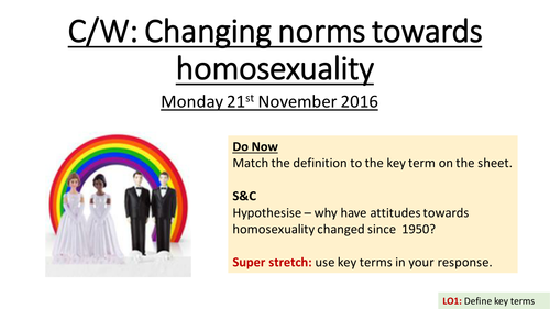 Changing norms towards homosexuality | Teaching Resources