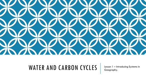 Water and Carbon Cycles - Systems Overview | Teaching Resources