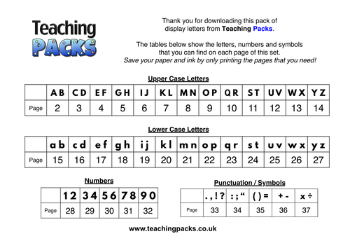 Display Letters - Book Textures | Teaching Resources