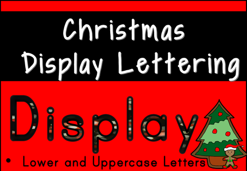 Christmas Display Lettering | Teaching Resources