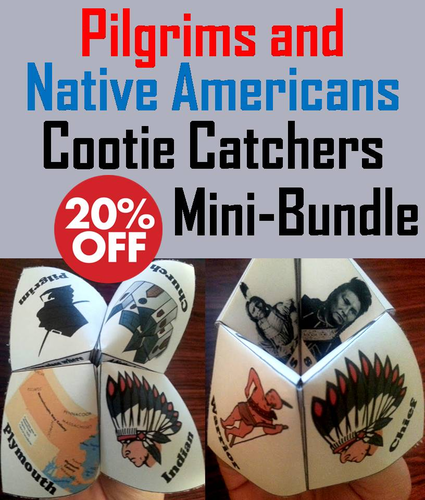 Pilgrims and Native Americans Activities Bundle | Teaching Resources