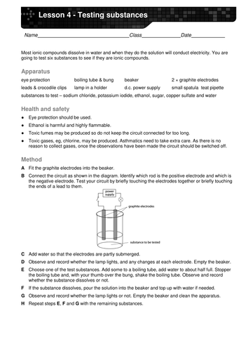 C3 4 Giant Ionic Structures Teaching Resources